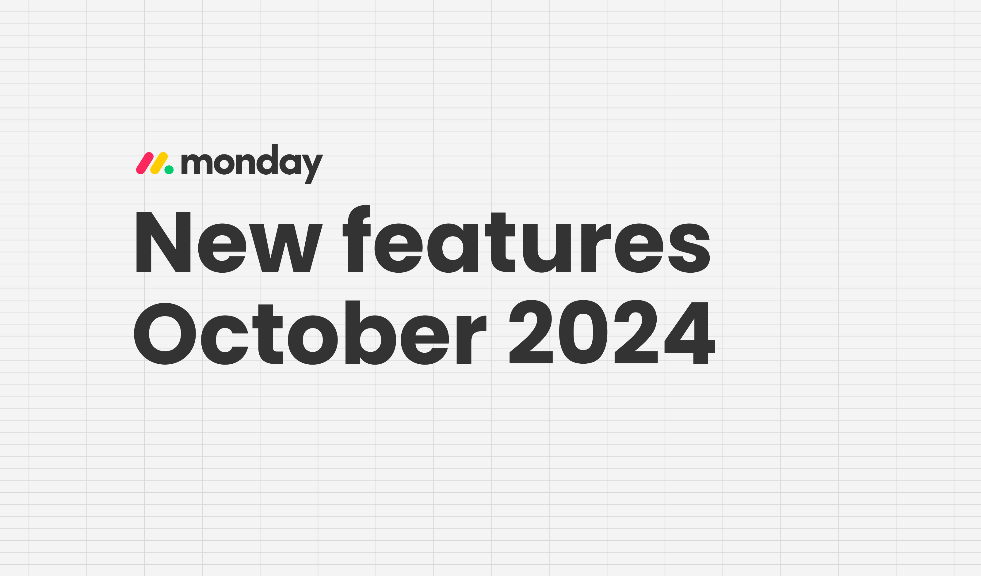 What’s new on monday.com? Feature update in October 2024 · Gorilla Apps
